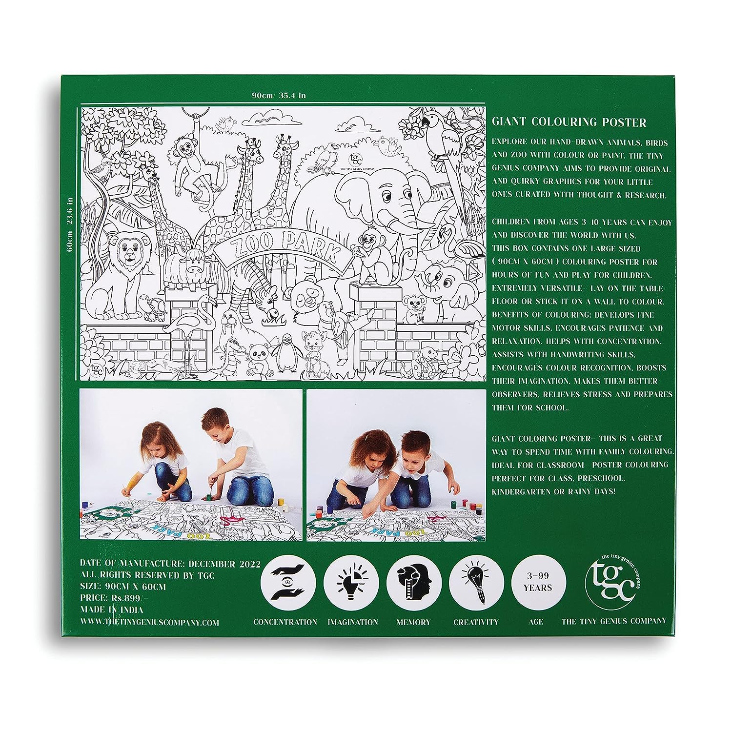 Mua TGC Giant Coloring Poster for Kids Large Coloring Poster 35" x 24 ...