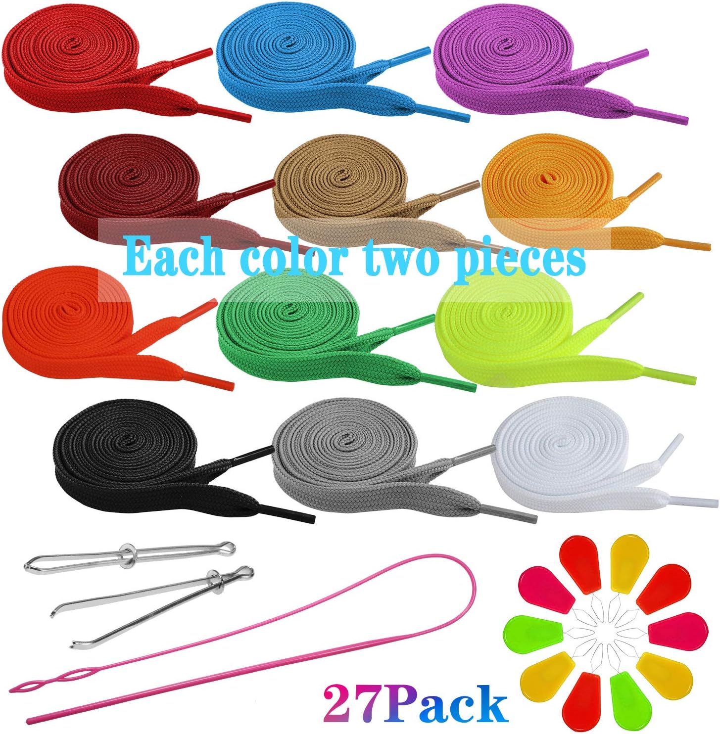 Amazon.com: 27 Pack Replacement Drawstrings Kit for Sweatpants Shorts ...