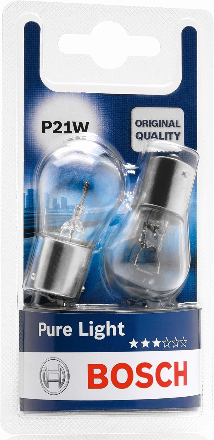 Amazon.fr : Bosch Lampes Pure Light P21W 12V 21W (Ampoule x2)