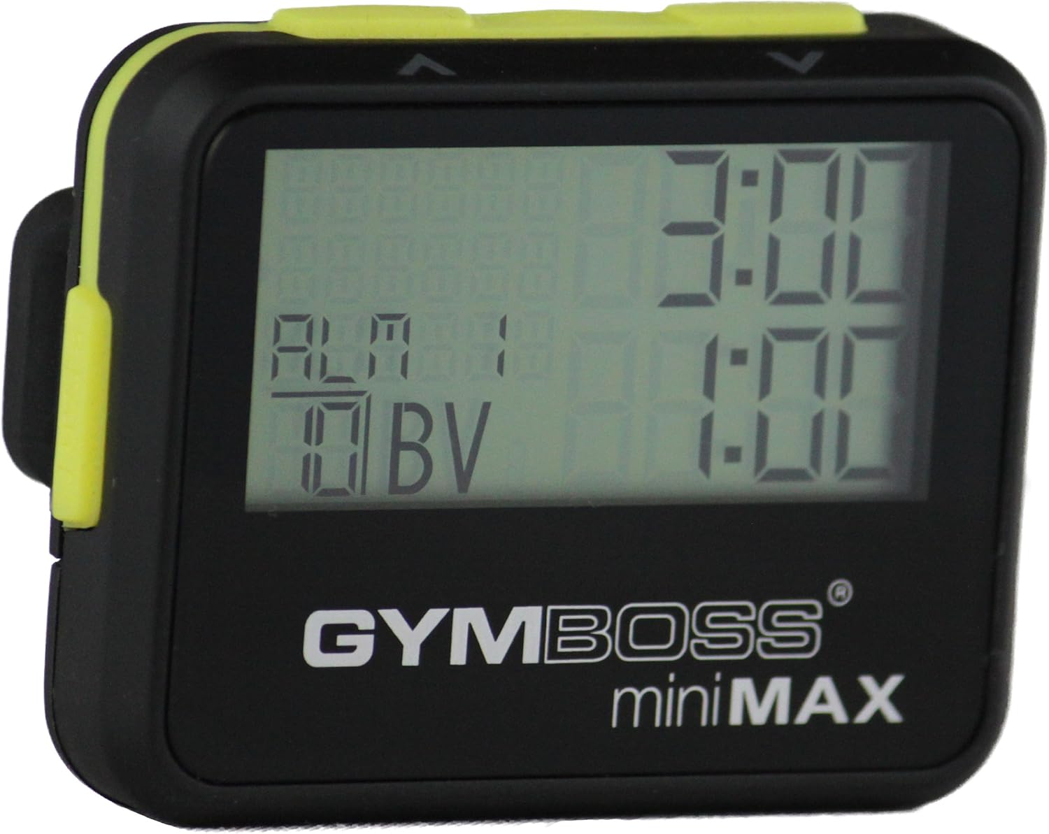 Gymboss miniMAX Interval Timer and Stopwatch – BLACK/YELLOW SOFTCOAT ...