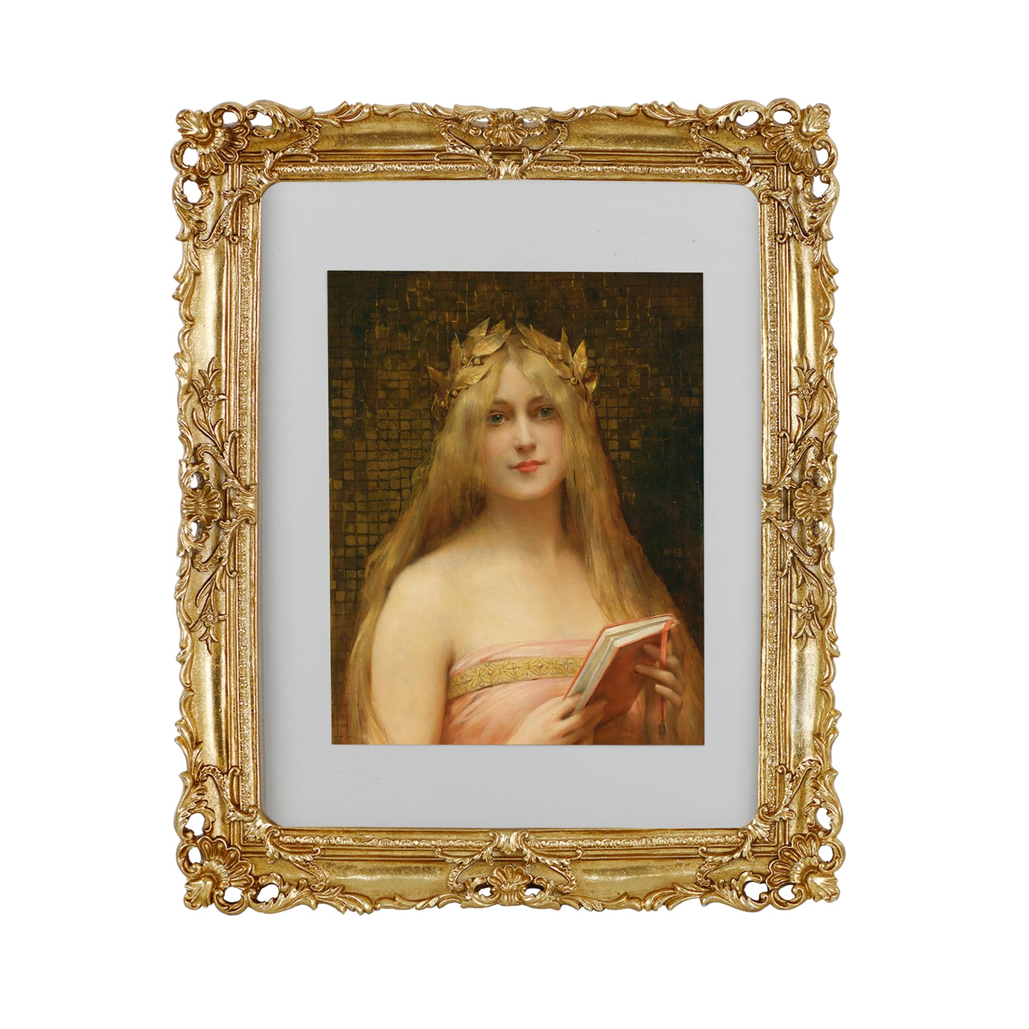 Vintage Baroque Picture Frame,Gold Picture Frames for Wall Hanging & Tabletop, Suitable for 8x10 ...