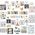 Amazon.com: Blue Boho Calming Corner Classroom Bulletin Board Set ...