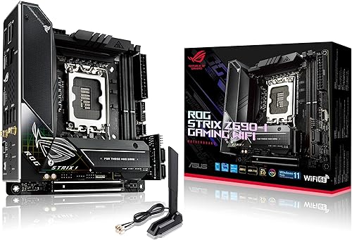 ASUS ROG Strix Z690-I Gaming WiFi 6E LGA 1700 (Intel 12th Gen) mini-ITX ...