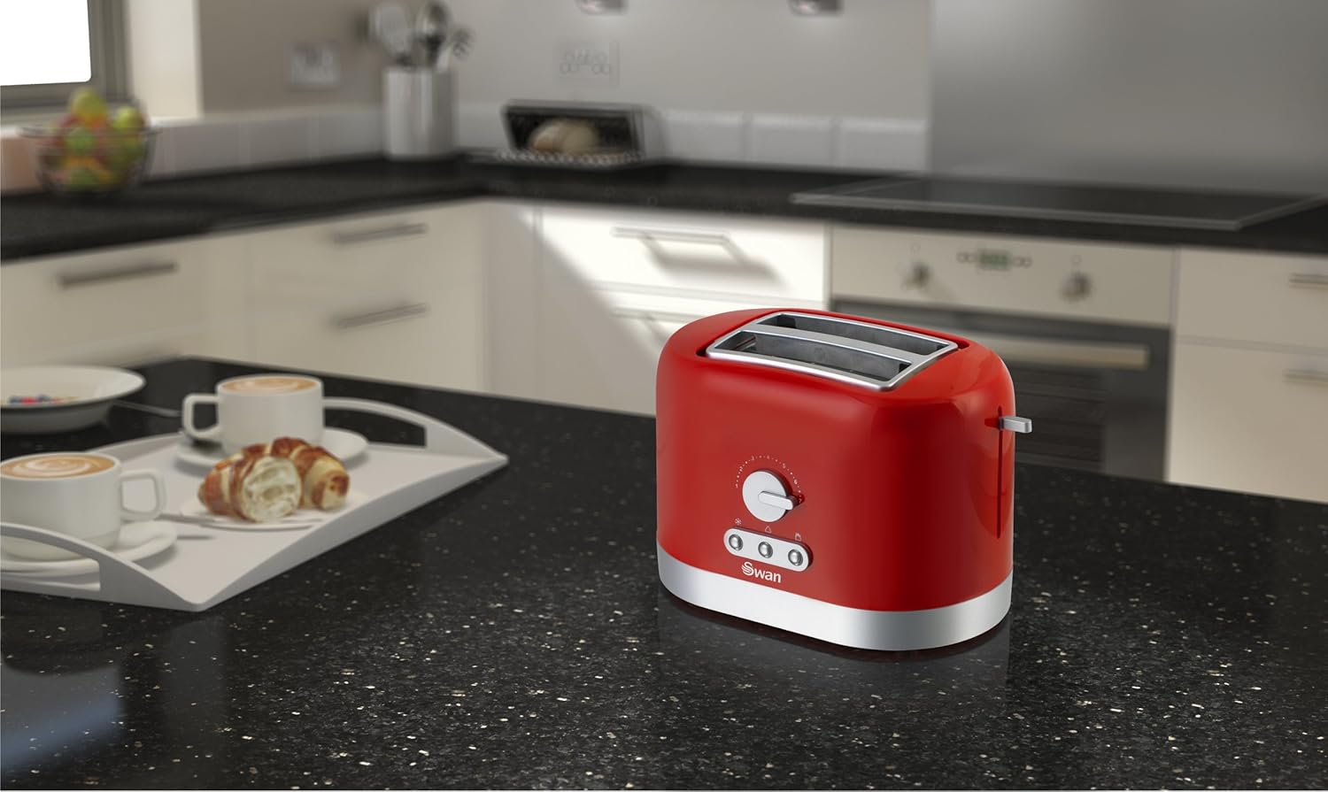 Swan Compact 2-Slice Toaster - Red - My Kitchen Accessories