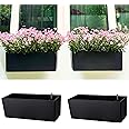 Amazon.com: LaLaGreen Wall Planters for Indoor (2 Pack, 20 Inch) Black ...