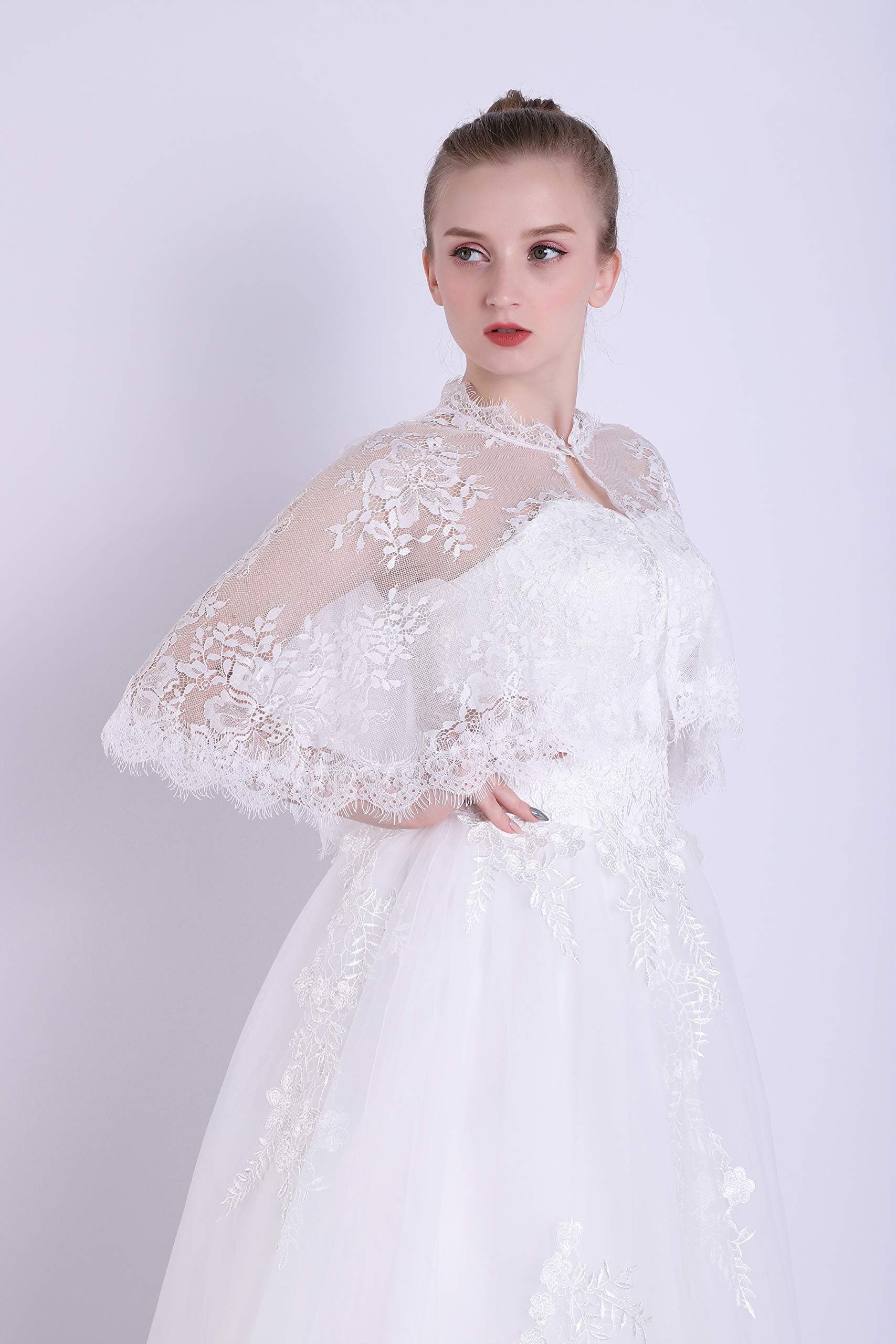 Bride lace wedding Wrap Lace Shrug Shawl lace cardigan shawls Wedding ...