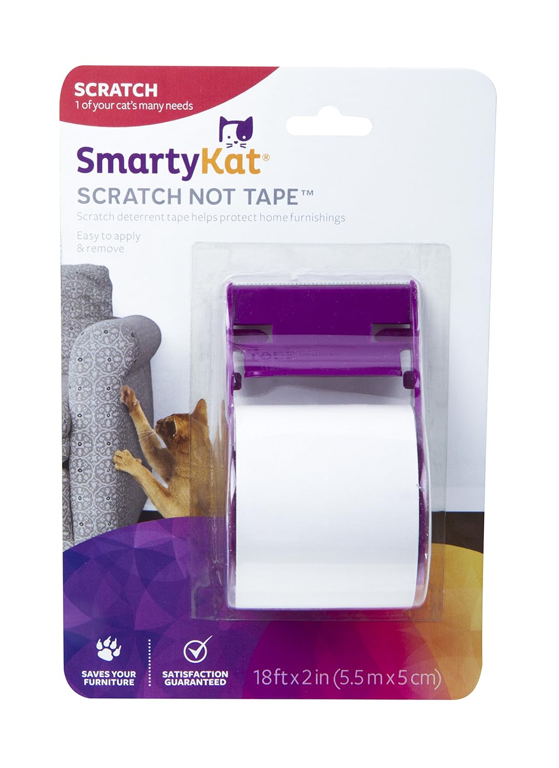 SmartyKat Scratch Not Anti-Scratch Tape Scratch Deterrent Barrier ...