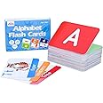 Amazon.com: Large Alphabet ABC Flash Cards for Toddlers 2-4 Years - 52 Flashcards - 26 Uppercase ...