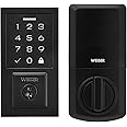 Weiser SmartCode Matte Black Keyless Entry Door Lock/Deadbolt Lock, 10-Button Touchpad Door Lock ...