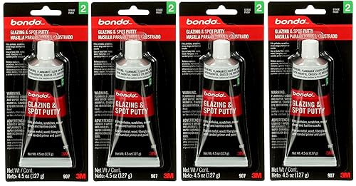 3M Bondo 907 Glazing and Spot Putty – 4.5 oz, Fast-Drying, Non-Staining ...