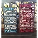 Amazon.com: Disney Themed Sign, Christmas Gift, Disney House Rules ...