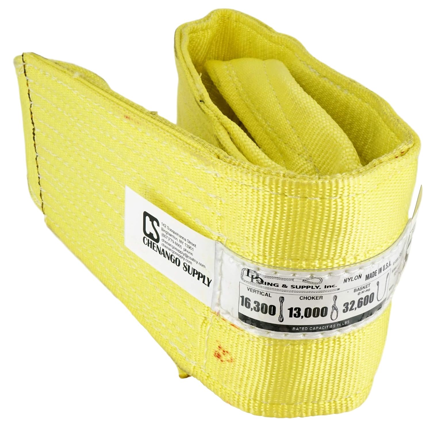 6,400 Basket 1 x 3 2,600 Choker USA Made Nylon 3,200 lbs Vertical Heavy ...