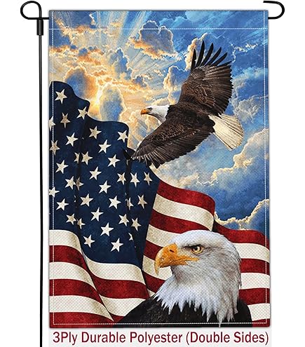Crying Bald Eagle With American Flag Wallpaper