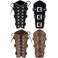 Amazon.com: 2 Pairs Halloween Cosplay Accessories Leather Arm Guards ...
