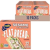 Amazon.com : Wasa Flatbread Thins, Sesame and Sea Salt, 6.7 Ounce (Pack ...