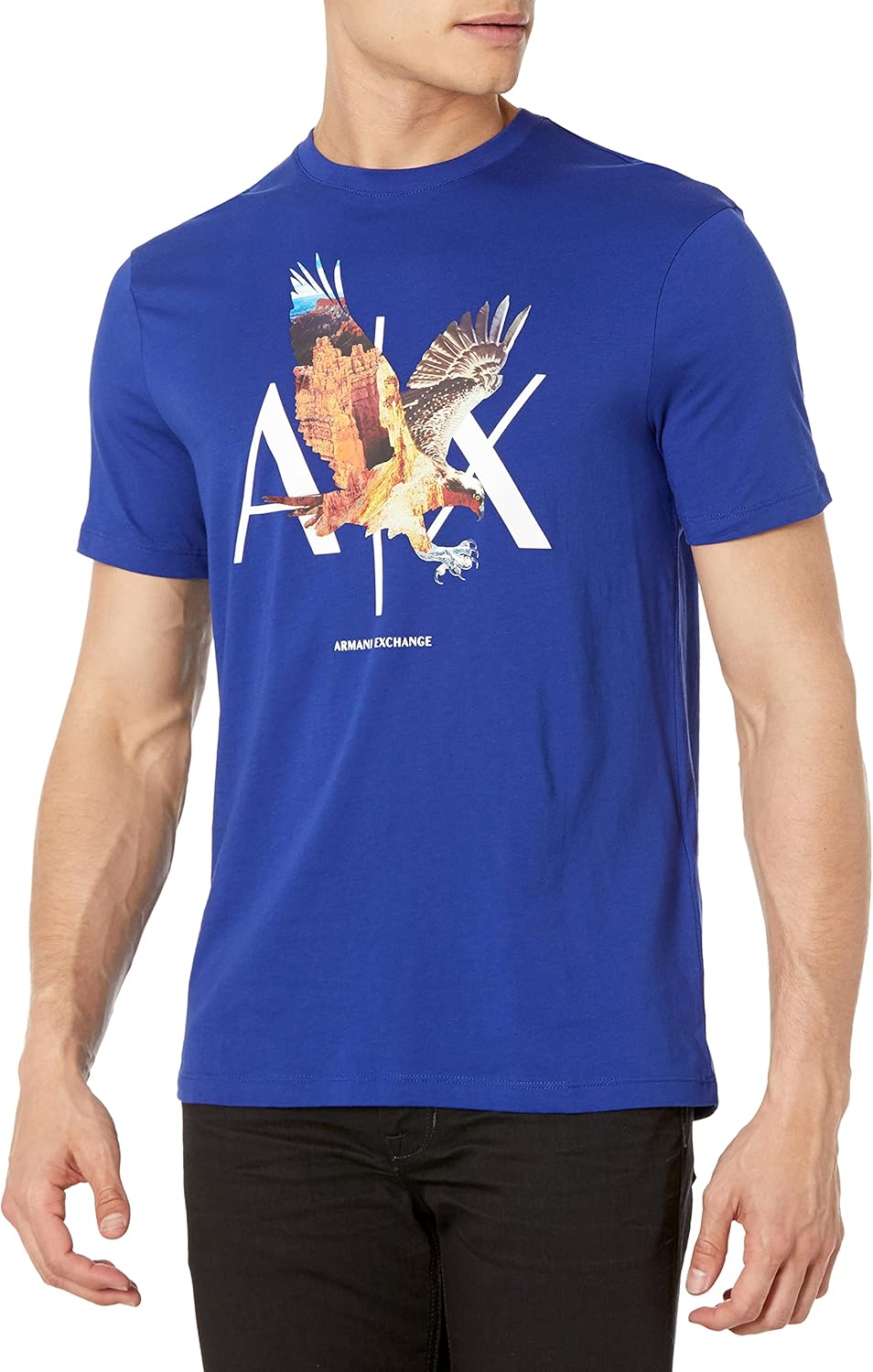 AX Armani Exchange Men's Canyon Eagle Print Graphic Logo T-Shirt ...