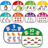 Amazon.com: easykart labels Shapes and Number Cut Outs 1 to 12 ...