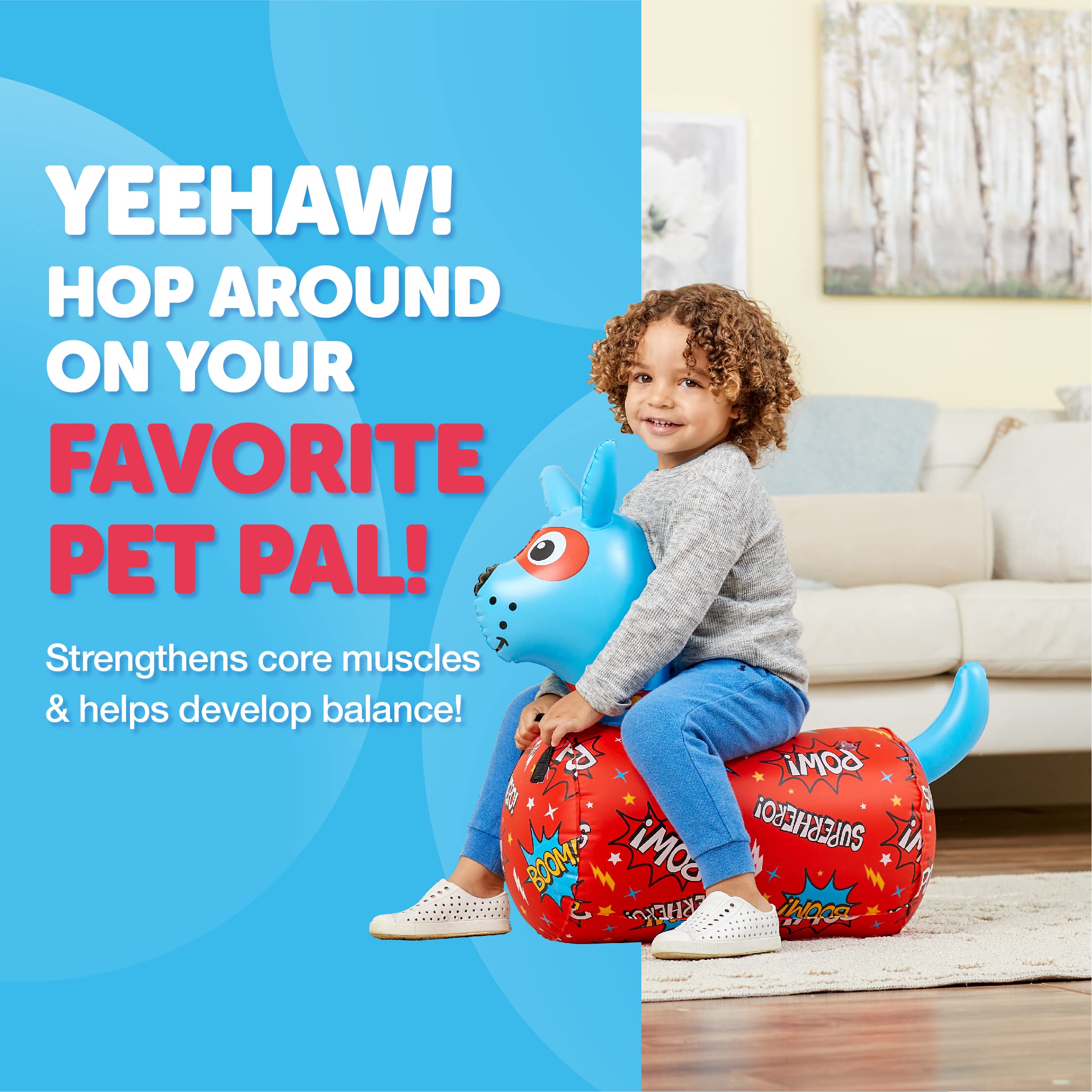 Mua WADDLE Hip Hopper Inflatable Hopping Animal Bouncer Dog, Ages 2 and ...