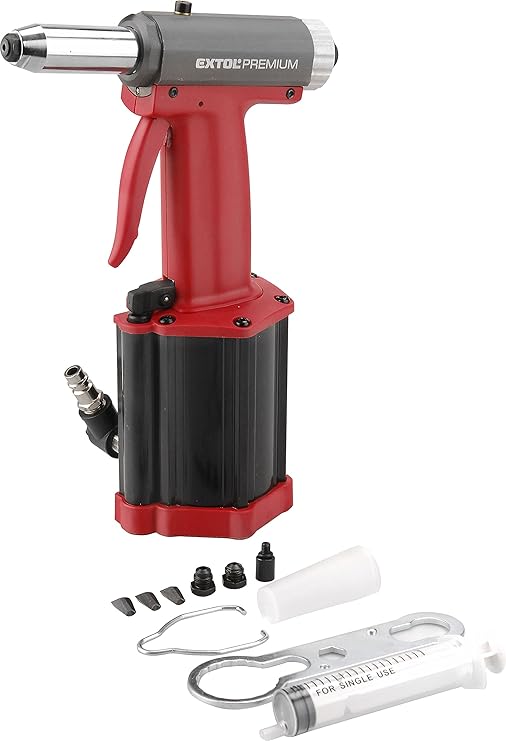 Extol Premium Compressed Air Rivet Gun AR 740 for Rivets with Oil ...