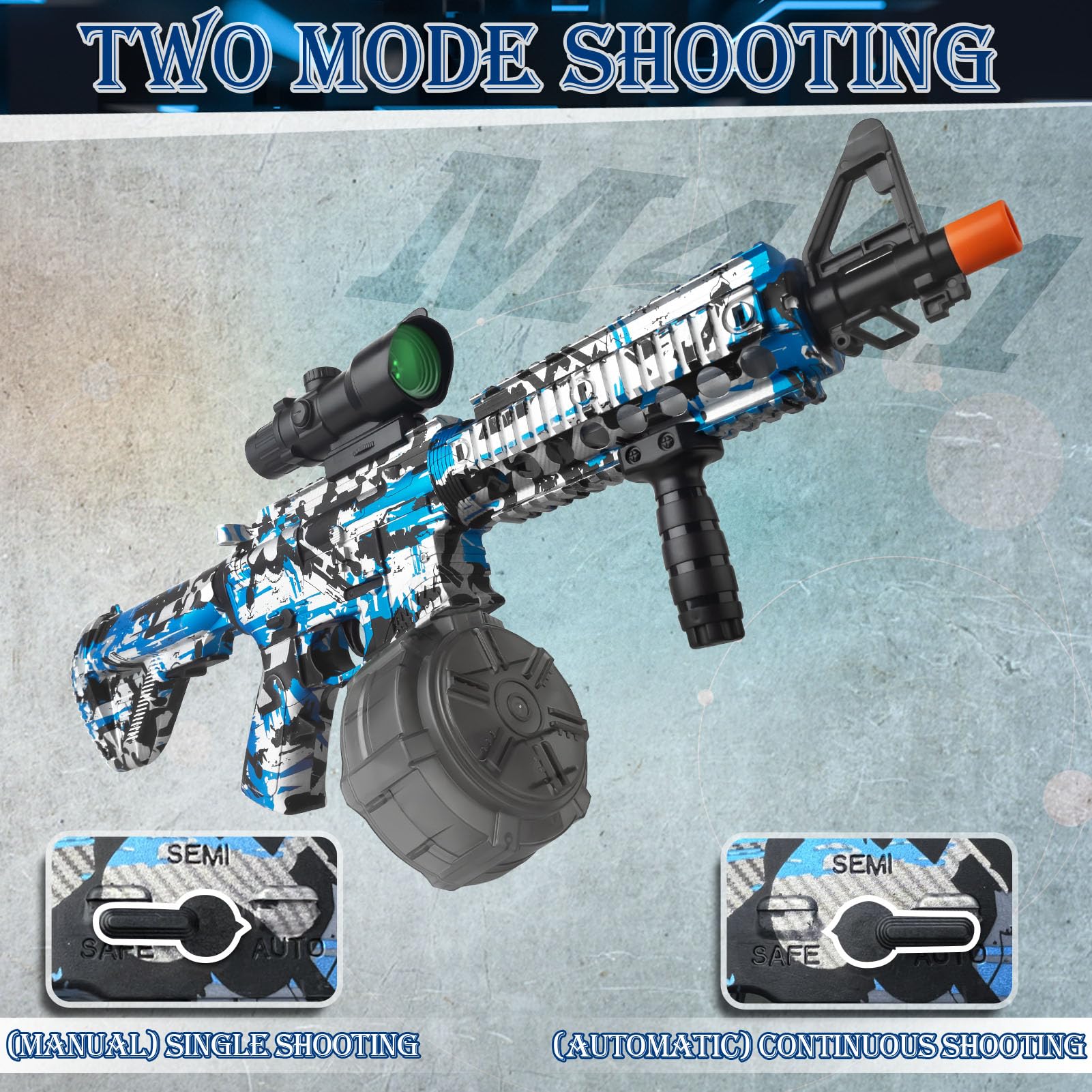 Mua Large Splatter Ball Blaster with Drum, Electric Gel Ball Blaster ...