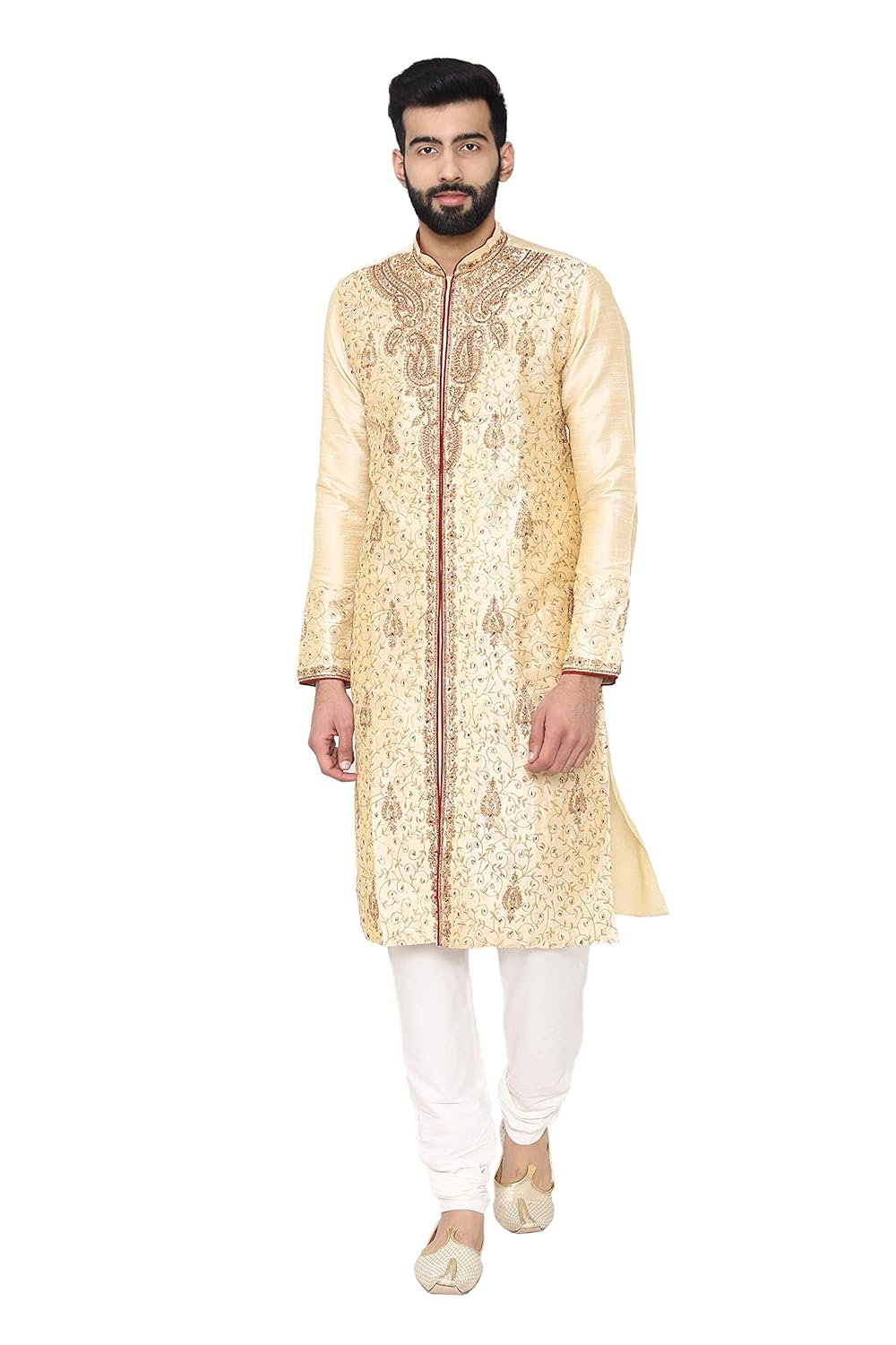 Buy Manyavar Men's Blended Kurta & Churidar Set (S952240) at Amazon.in