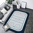 Amazon.com: ZXHXIANTZ Modern Soft Area Rug of ice Hockey Rink Marking ...