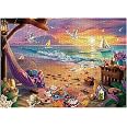 Amazon.com: Beach Sunset Puzzles for Adults 1000 Pieces, Colorful Ocean ...