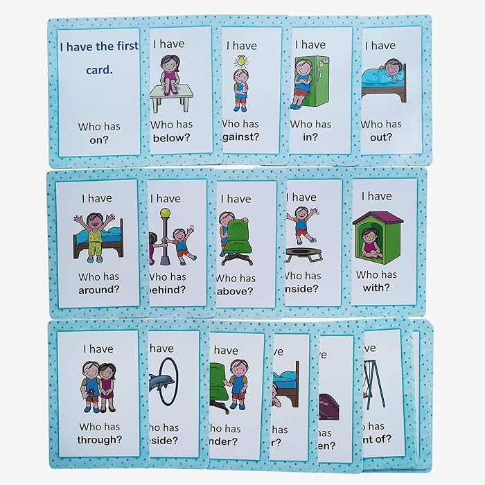 Buy Richardy I Have ,Who Has Preposition Sight Words Flashcards for ...