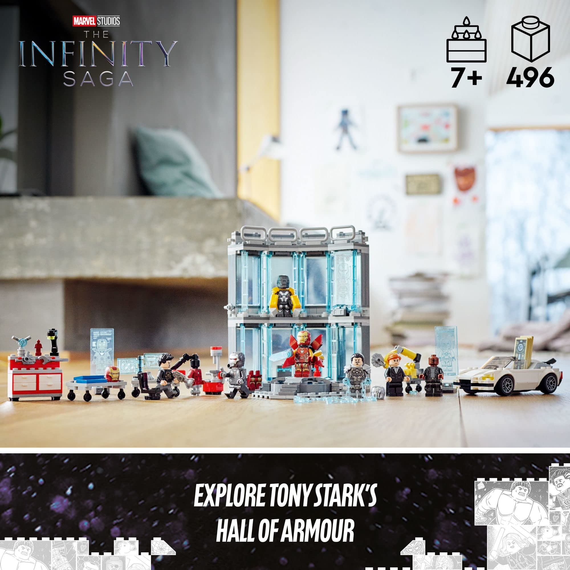 Mua Marvel Iron Man Armory Toy Building Set 76216, Avengers Gift for 7 ...