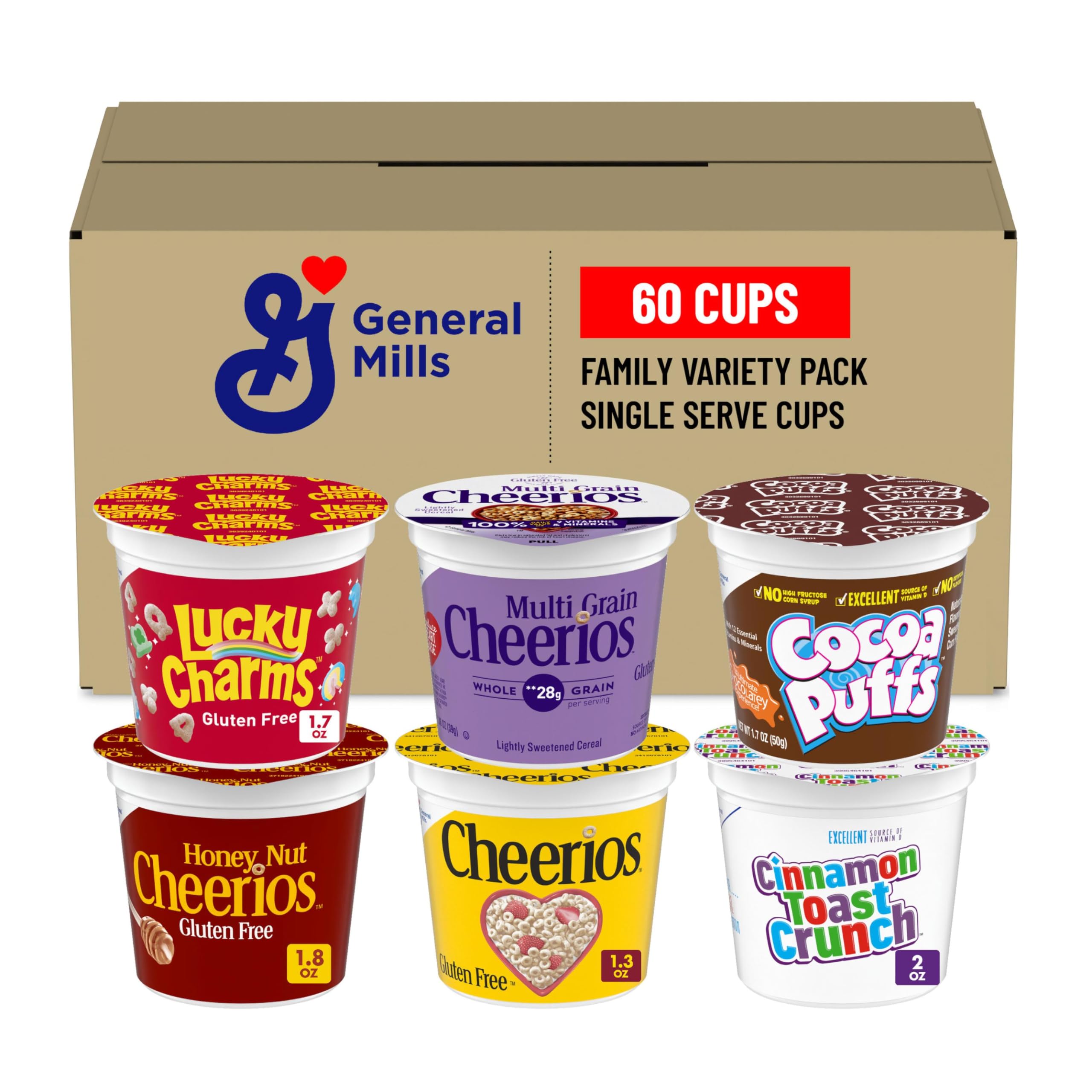 General Mills Cereals Cup Assorted Family Variety Pack for sale ...