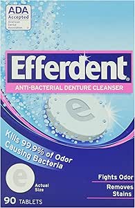 Amazon.com : Efferdent Original Anti-Bacterial Denture Cleanser Tablets ...