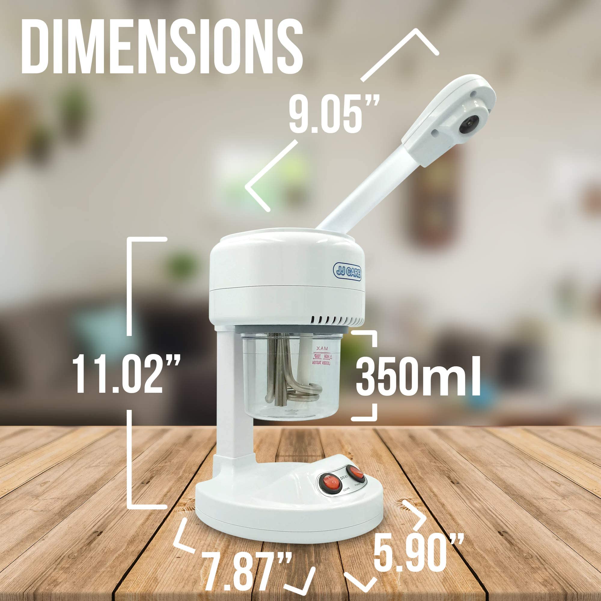 Mua JJ CARE Ozone Facial Steamer - Digital Tabletop Facial Steamer with 360° Rotating Spray Head ...