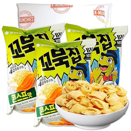 K-Munchies Orion Turtle Chips – 3 Packs of 80-gram Sweet Corn Flavor ...