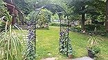 Amazon.com : Plow & Hearth Arched Metal Garden Arbor with Symbolic Tree ...