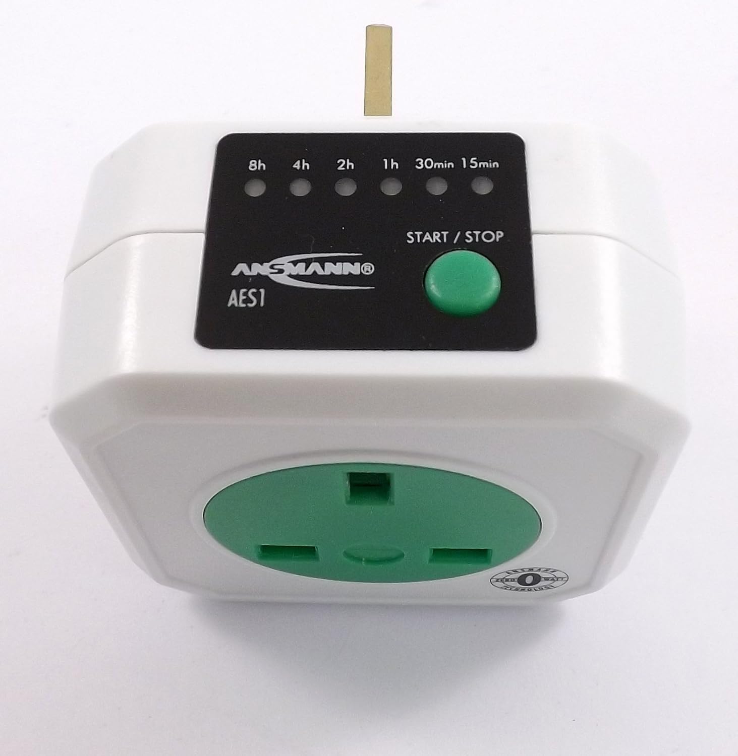 ANSMANN AES-1 Zero Watt Energy Saving Timer Plug Socket – White – 3 ...