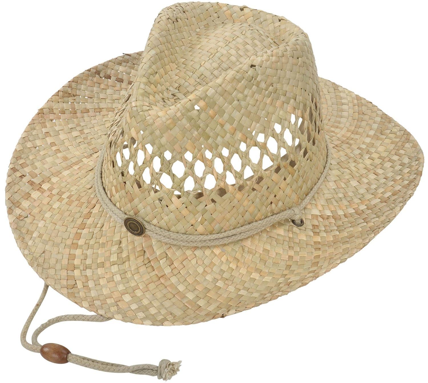 AMC Summer Cool Western Straw Cowboy Hat For Men & Women: Amazon.co.uk ...