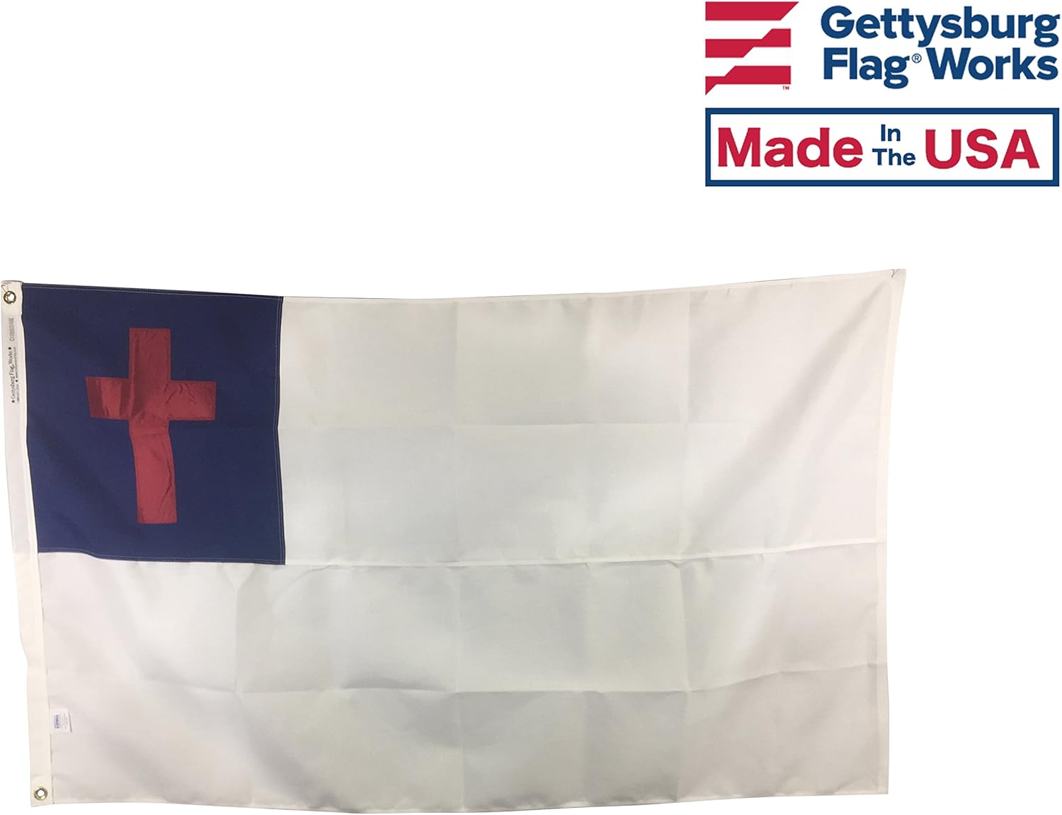 Amazon.com : 4x6' Christian Flag for Outdoor, Sewn Heavy Duty Polyester ...
