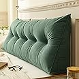 Amazon.com: TESICA Large Headboard Pillow Triangular King, Soft Wedge ...