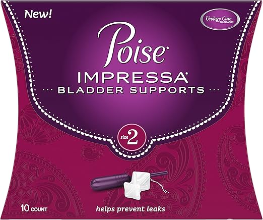 Amazon.com: Poise Impressa Incontinence Bladder Supports, Size 2, 10 ...