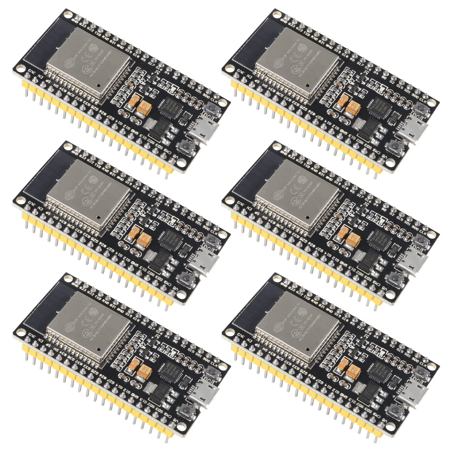 Mua 6PCS ESP32 38Pin Development Board ESP-32S Microcontroller Processor Integrated 2-in-1 ...