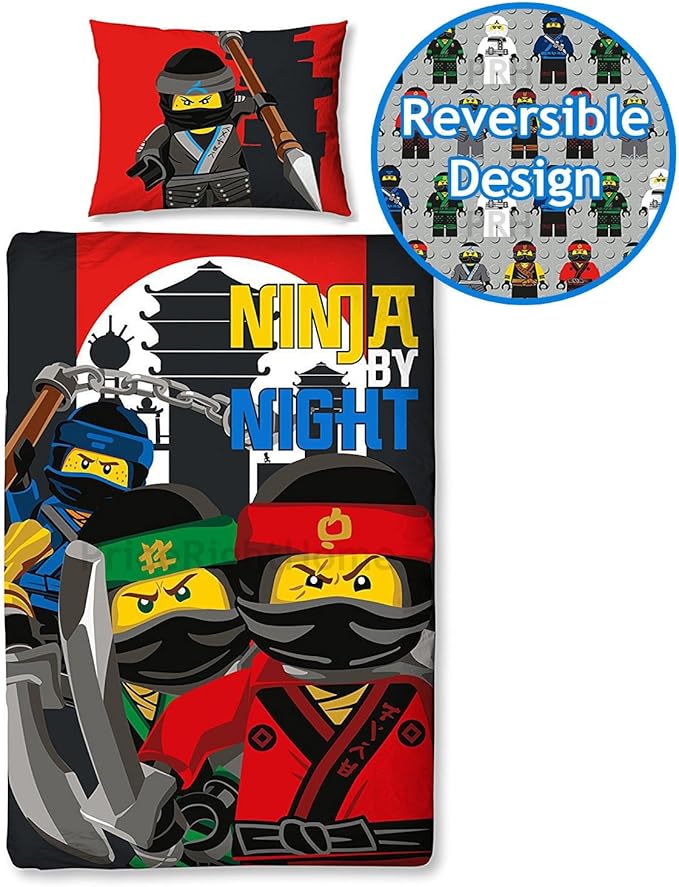 The Lego Ninjago Movie 'Urban' Single Panel Duvet Cover Bed Set: Amazon ...