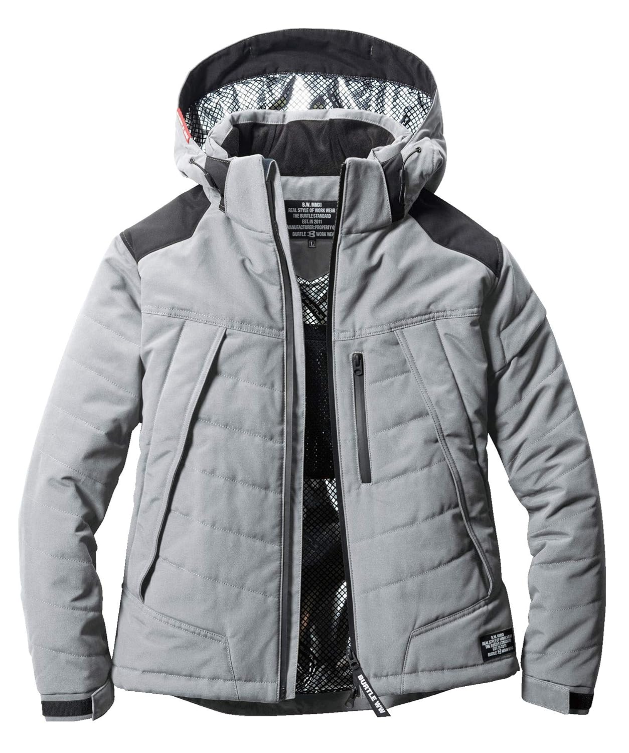 Amazon.co.jp： BURTLE バートル 防寒ジャケット シルバー 5270 5 3XL: 産業・研究開発用品