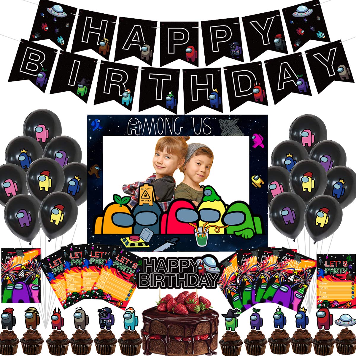 Among Us Birthday Card