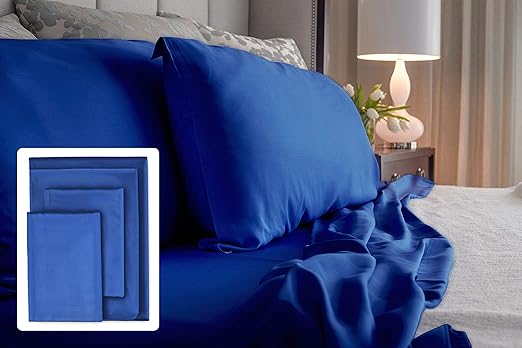 Amazon.com: LUXOME 100% Bamboo Sheet Set | Full Size | 400tc Luxury ...