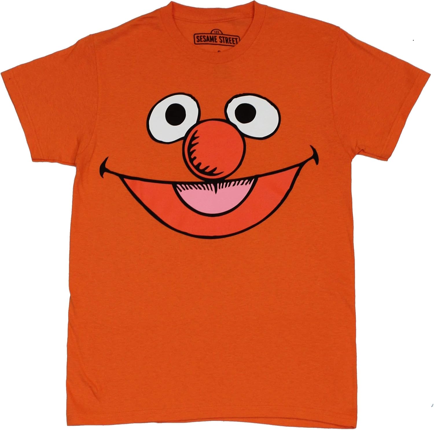 Amazon.com: Sesame Street Mens T-Shirt - Smiling Ernie Face Image Eyes ...