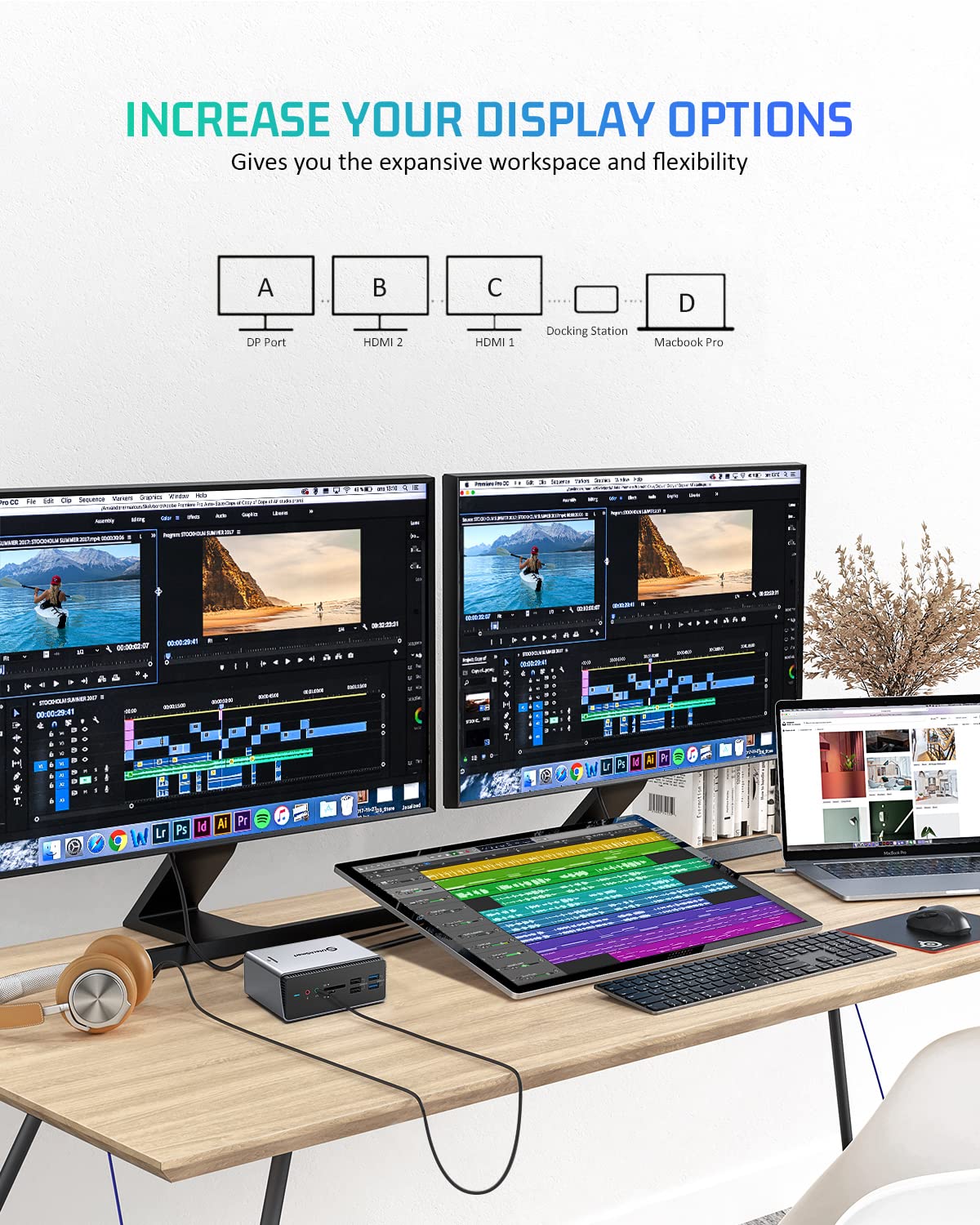 Mua UtechSmart Docking Station with SSD Enclosure,15 in 1 Triple ...