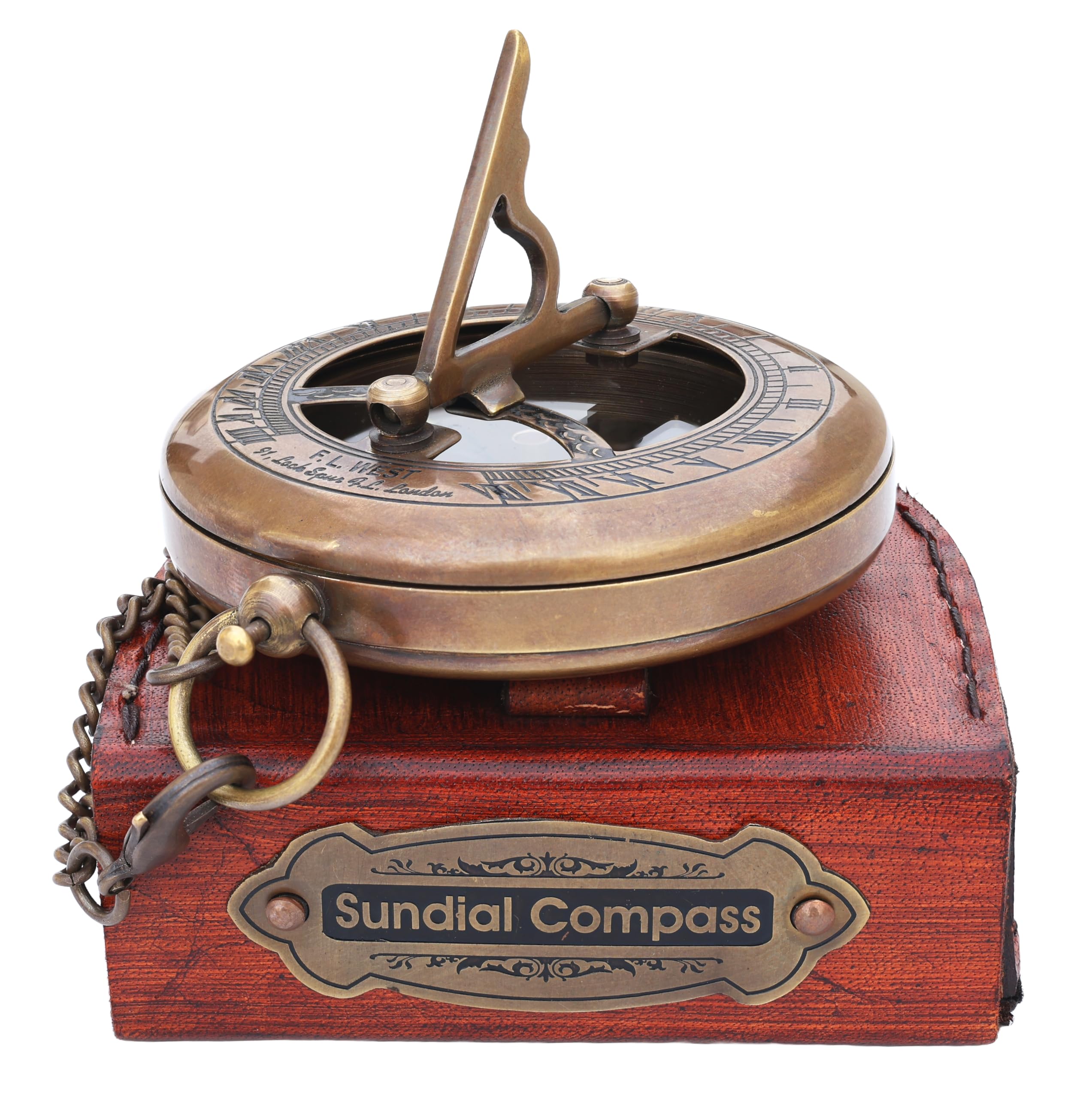Mua Brass Sundial - Push Open Compass - Steampunk Accessory – Unique ...