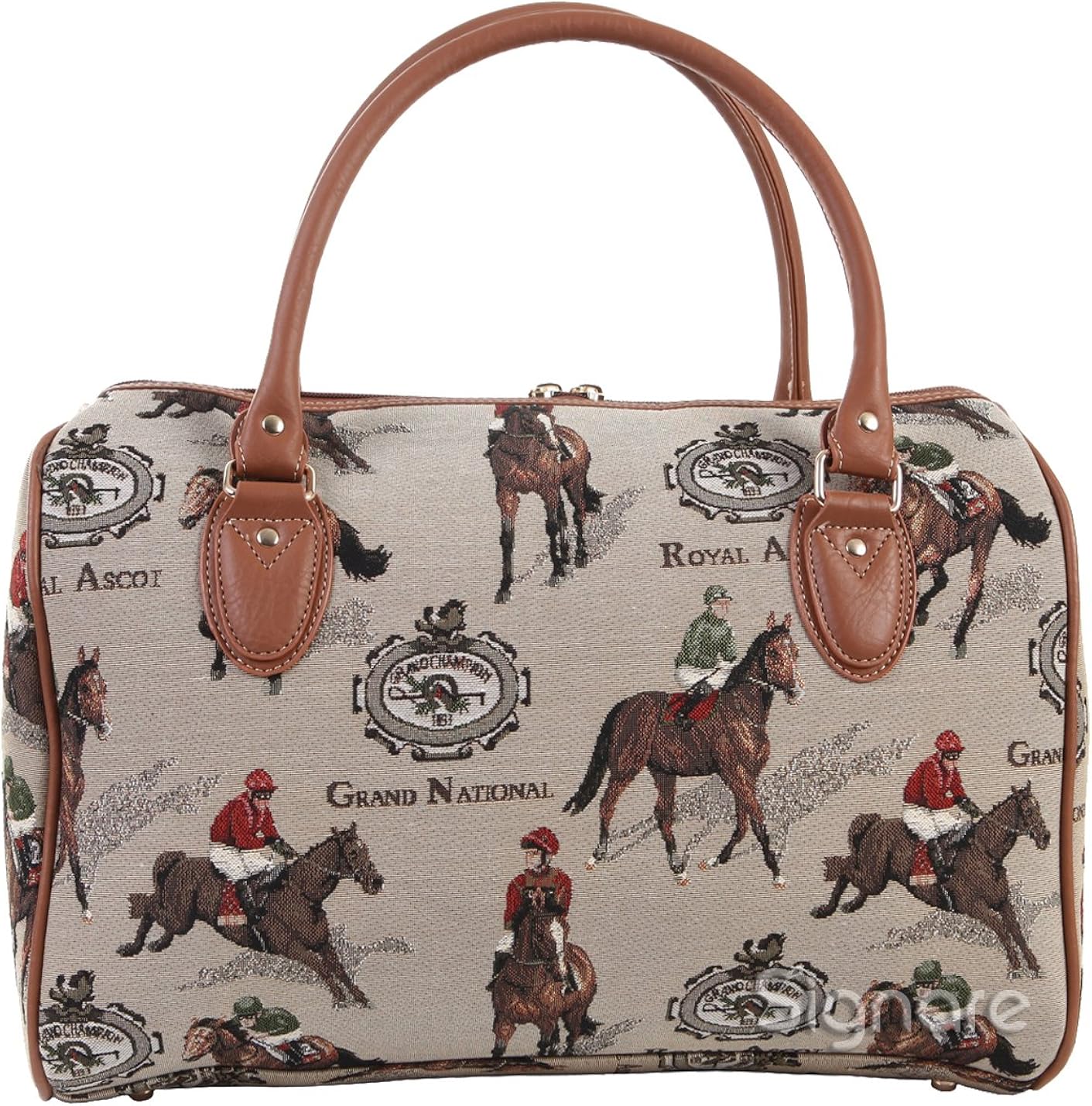 Signare Womens Ladies Tapestry Fashion Weekend Handbag Travel Bag Horse ...