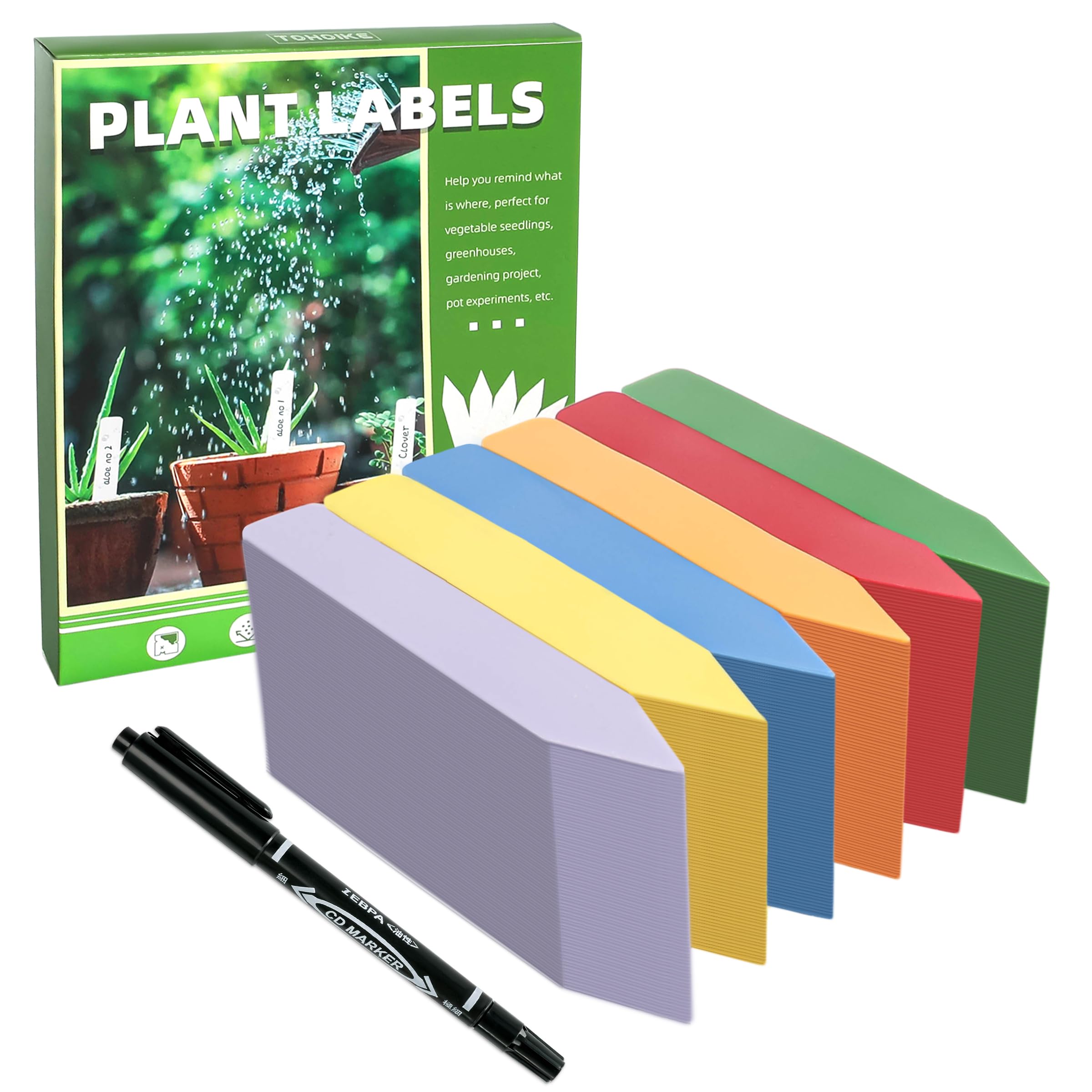 Plant Labels 4 Inch 600Pcs Plastic Plant Name Tags for Seedlings Garden ...