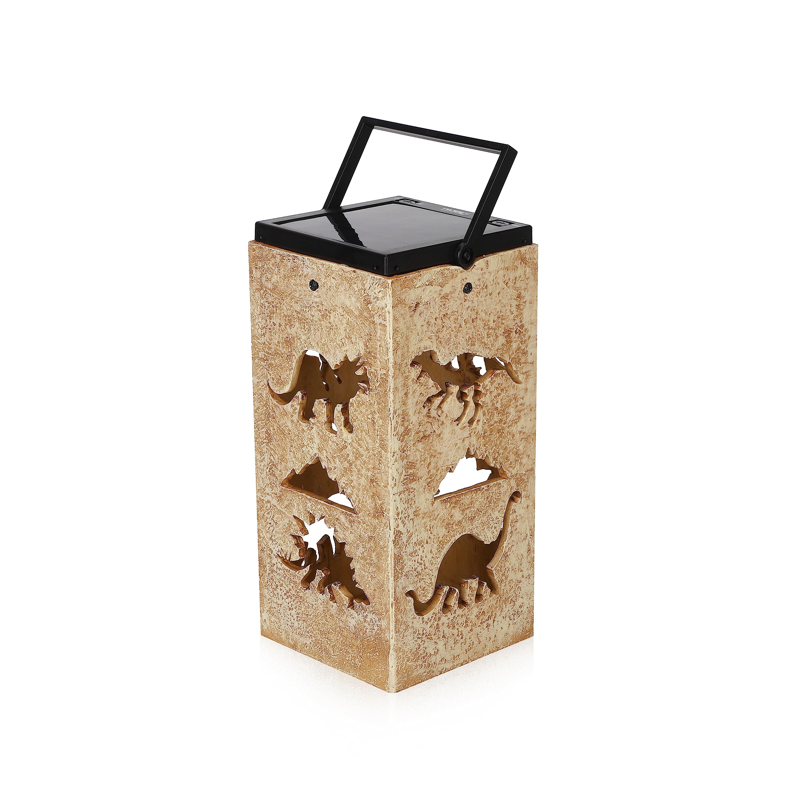 TECHKO Outdoor Solar Portable Lantern Lights Dinosaurs Jurassic ...